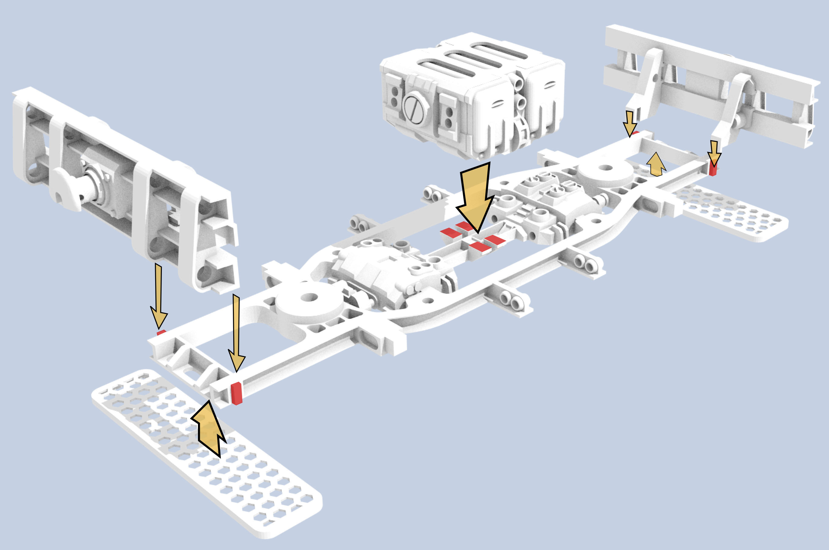 Rail-Car Hybrid Model Chassis by HamyTNT | Download free STL model ...