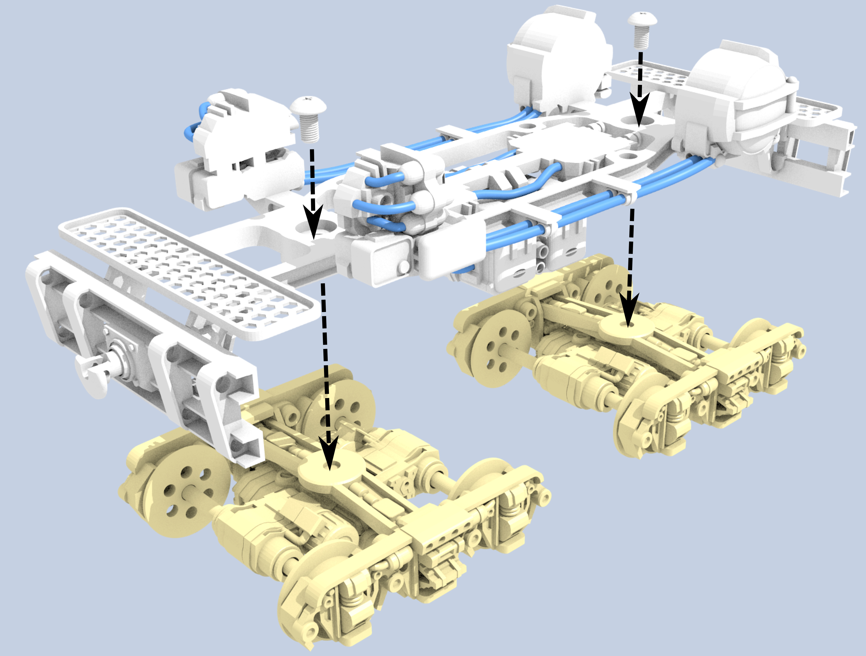 Rail-Car Hybrid Model Chassis by HamyTNT | Download free STL model ...