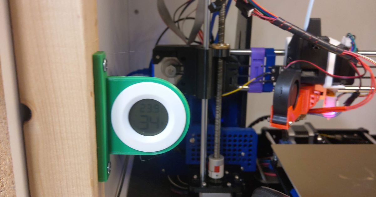 Hygrometer Mount by ProwlerON | Download free STL model | Printables.com