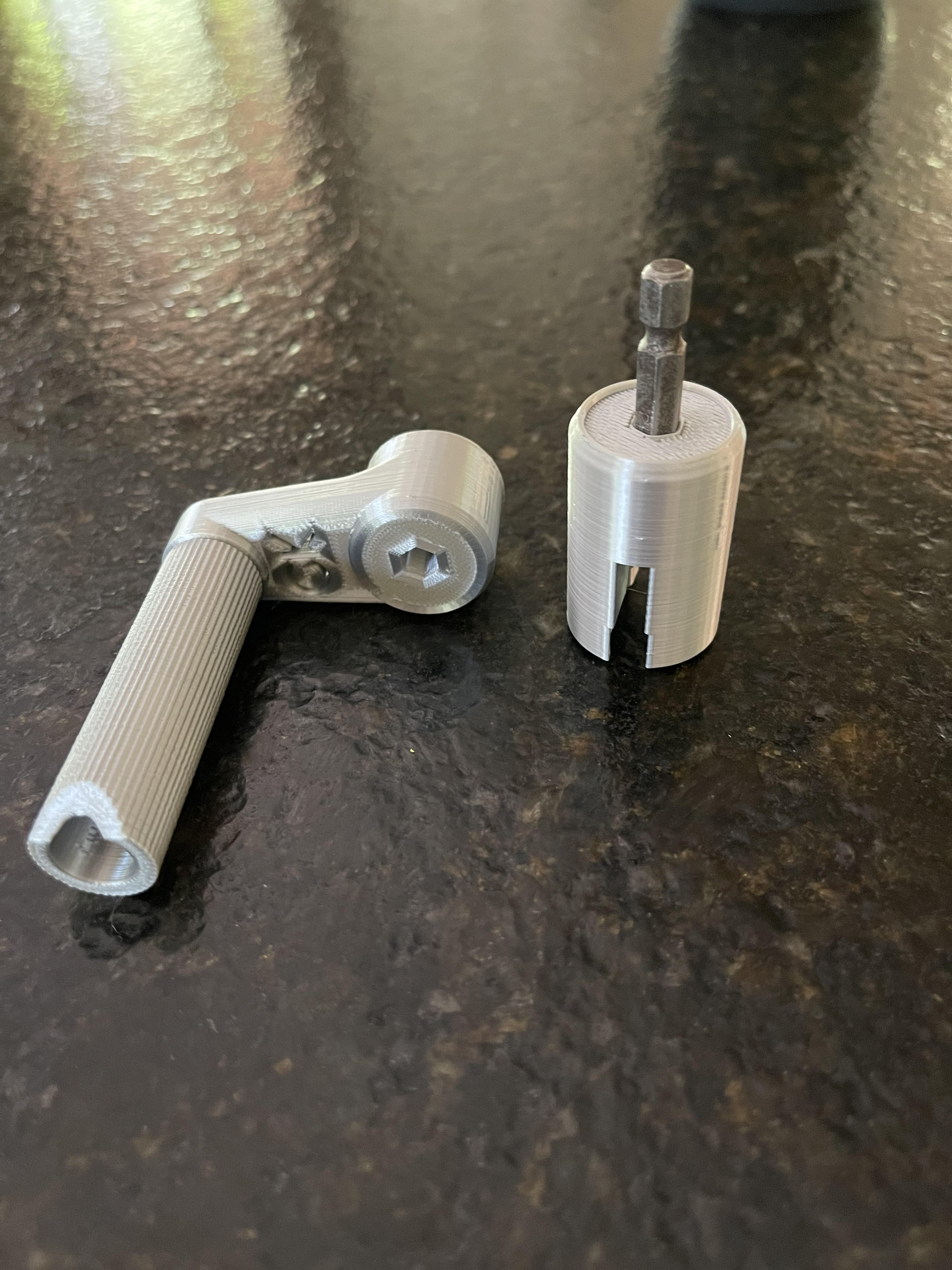 Drill and Hand Crank Tuner For Guitar by kelmers | Download free STL ...