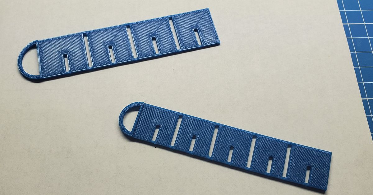 Keychain Ruler by Austin Lower | Download free STL model | Printables.com