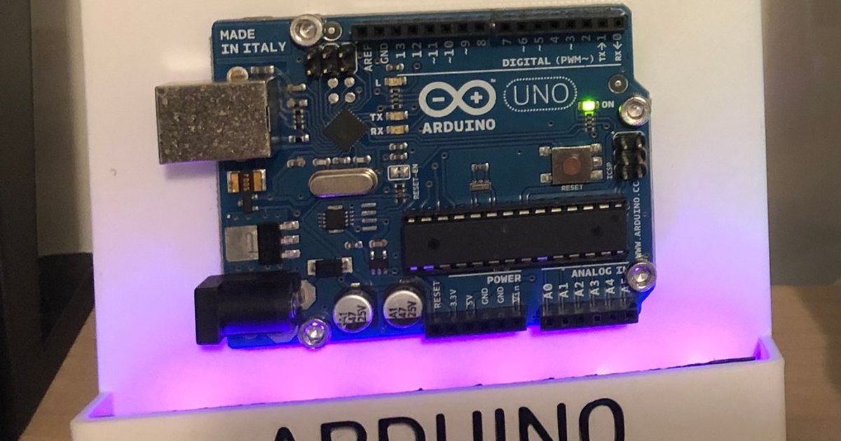 Arduino Uno Display Stand by cromer | Download free STL model ...