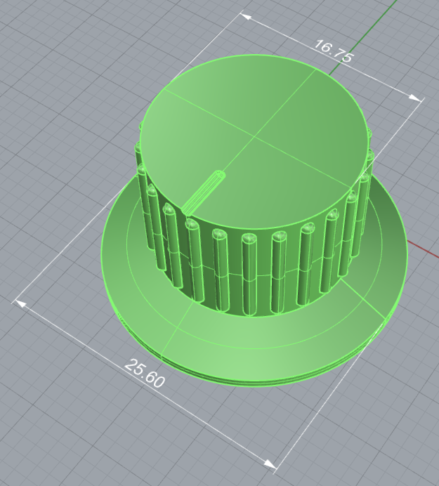 Dial Knob for speaker receiver by BenKenobi | Download free STL model ...