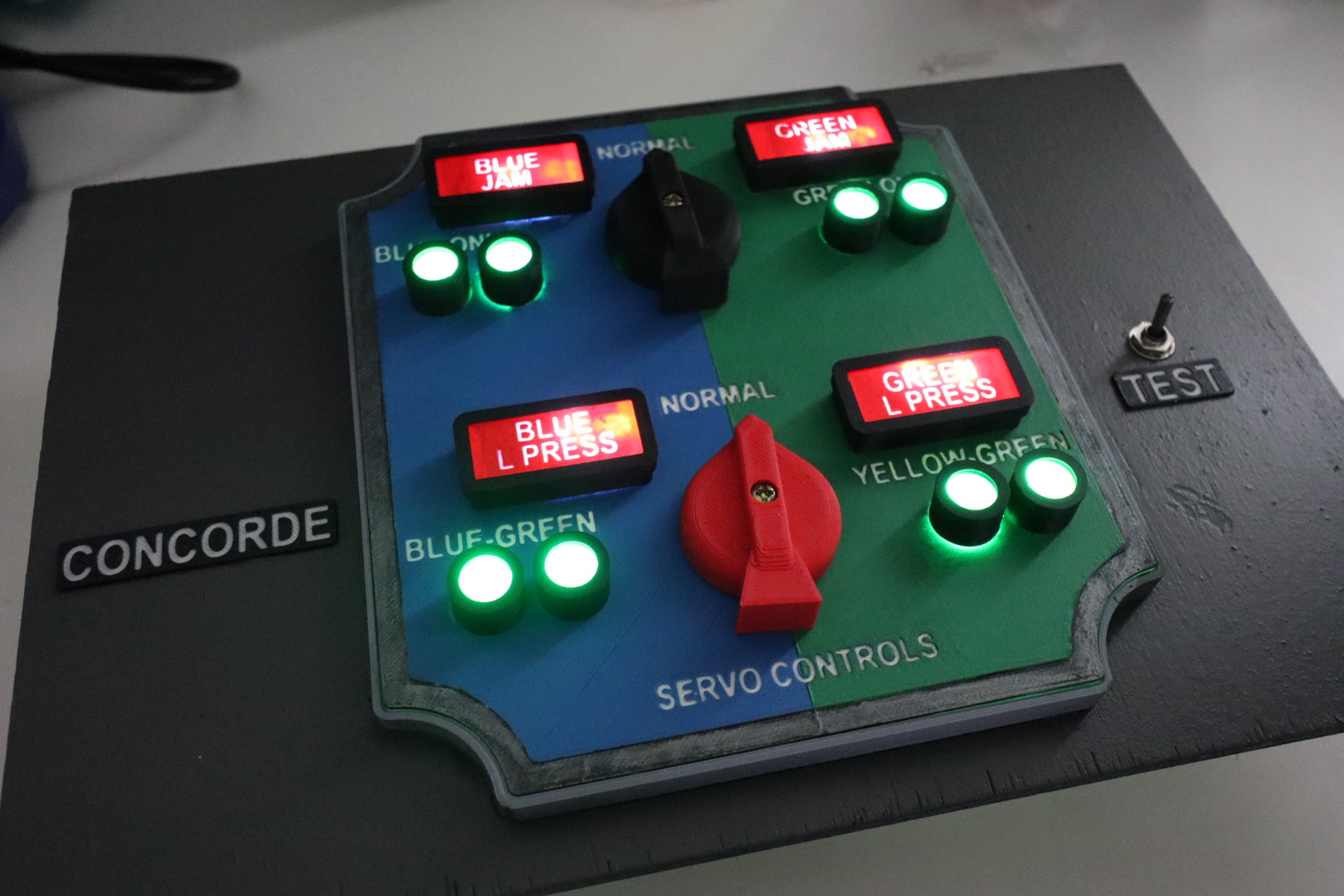Concorde servo control panel for flight simming by BitsAndDroids ...