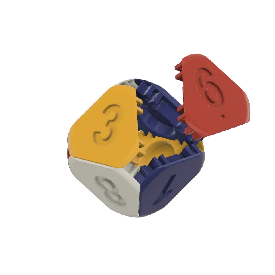 OCTAHEDRON DICE MULTICOLOR by giuliancol | Download free STL model ...