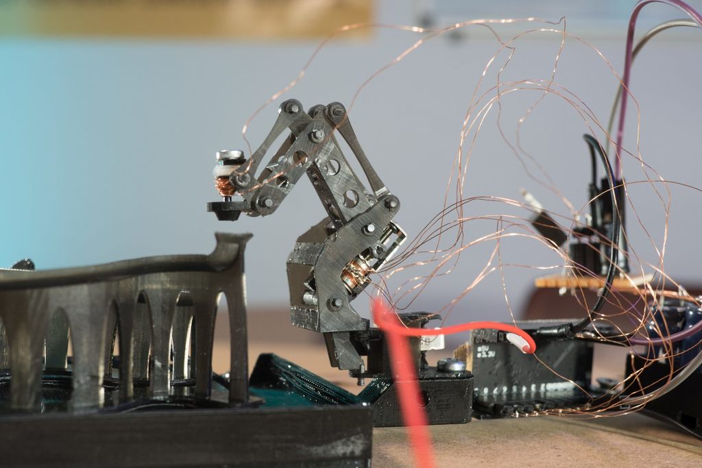 small robot arm with ball race by joo | Download free STL model ...