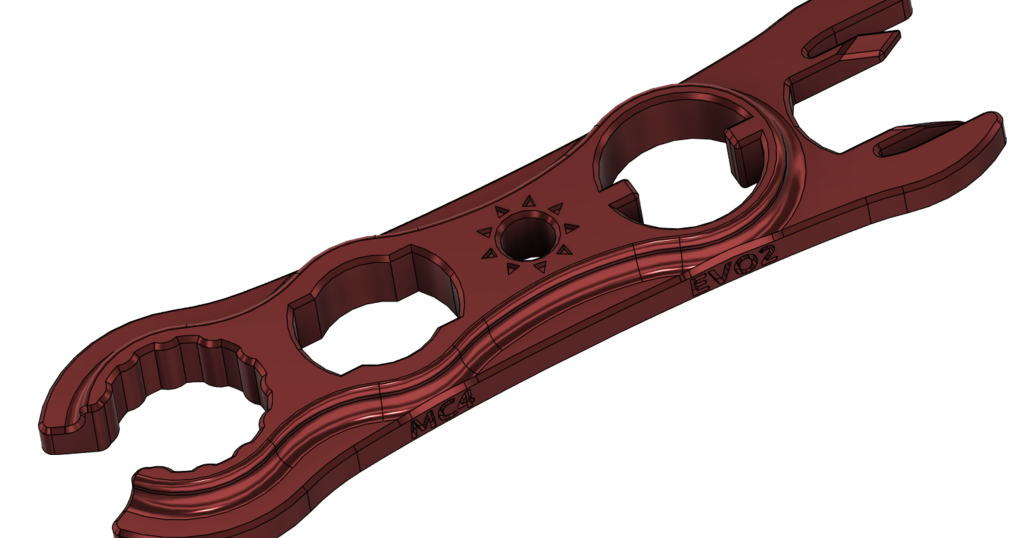 MC4 & EVO2 PV solar wrench (spanner) by Fantomas | Download free STL ...