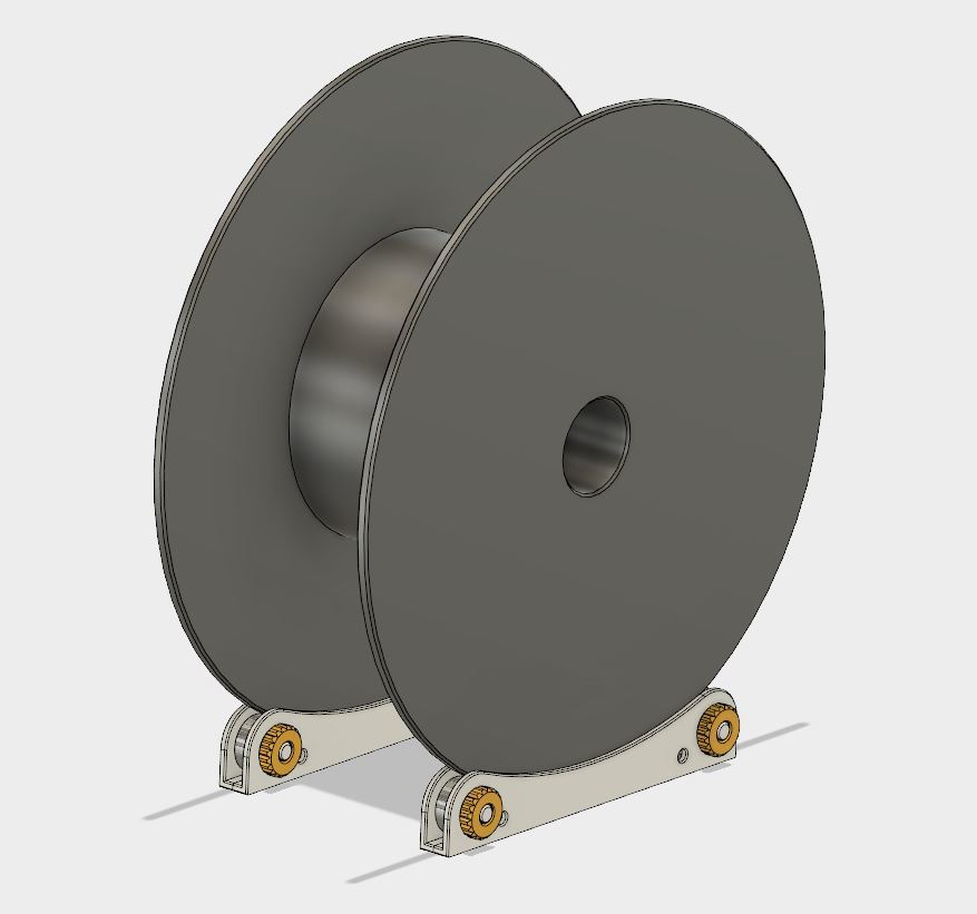 Simple spool holder for big 5lbs-2.2kilos spools by Bounet | Download ...