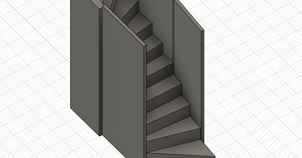 Model stairs by BastiTheBest_ | Download free STL model | Printables.com