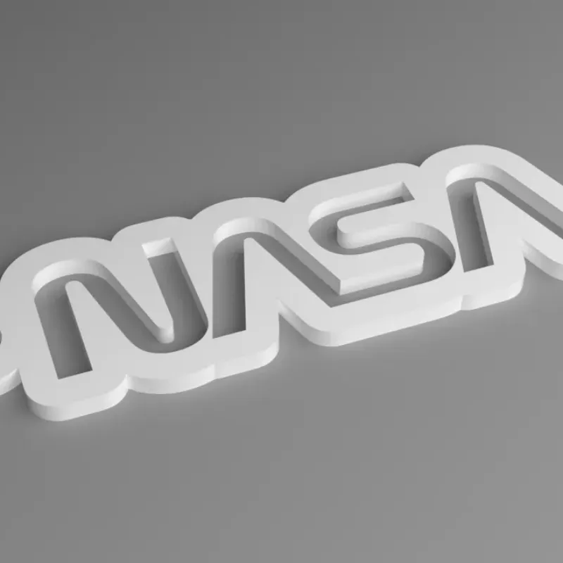 Nasa Worm Logo Black Background