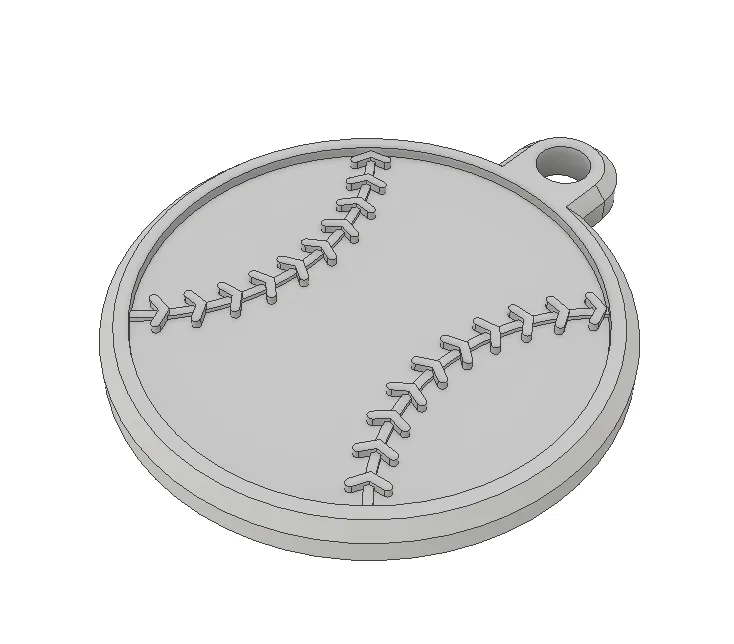 Baseball Keychain Nametag by Shane Jamerson | Download free STL model ...