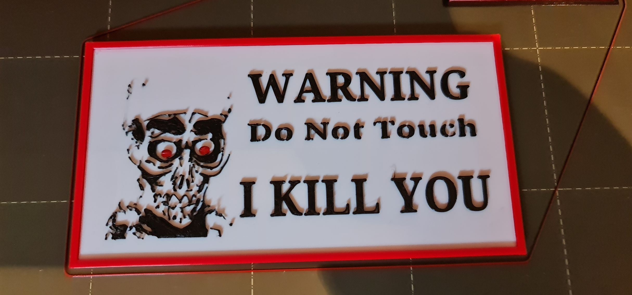 Achmed the dead terrorist warning sign by GerH | Download free STL ...