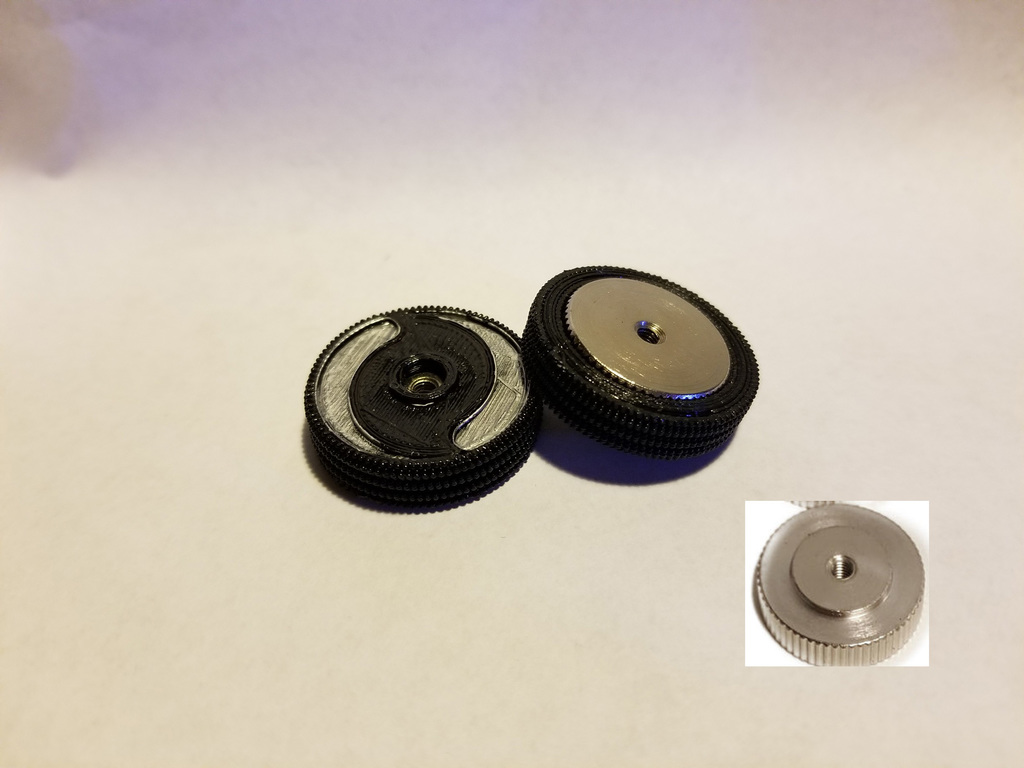 Maker Select 2.1 / Wanhao Thumbwheel Bed Leveling covers by Fatmann ...