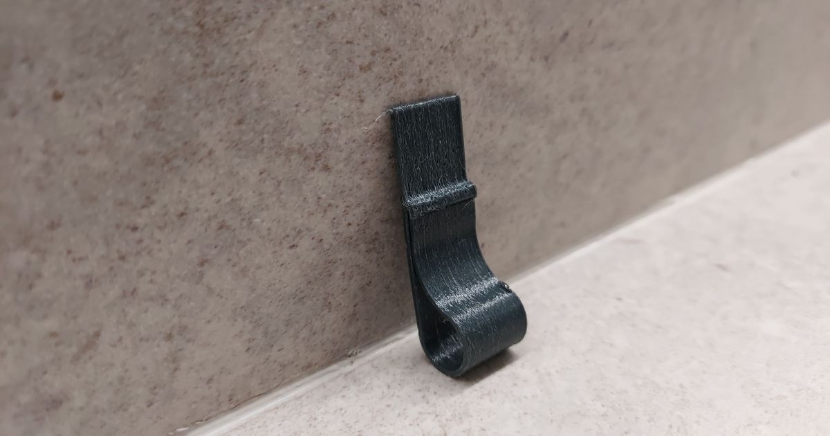 The simplest hook (with lock) by Nerrian | Download free STL model ...