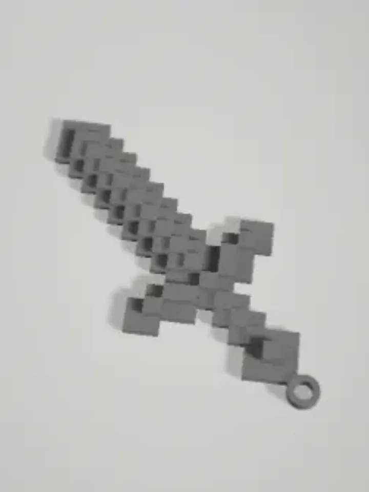 Llavero espada minecraft by Fran1982 | Download free STL model ...