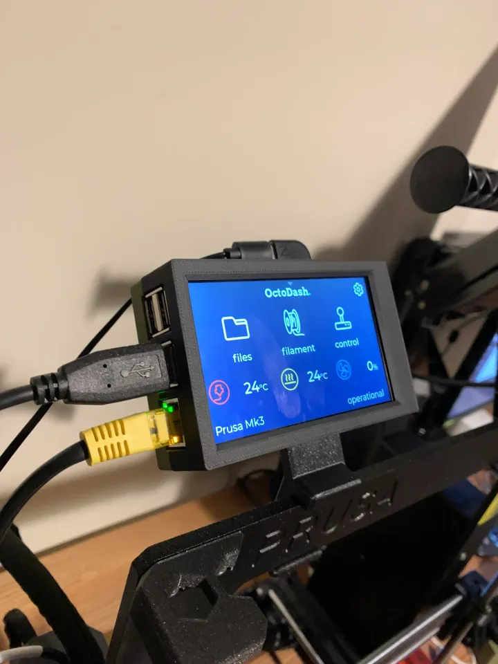 Hyperpixel 4.0 Pi 4 Case with ribbon cable slot by Reckit | Download ...