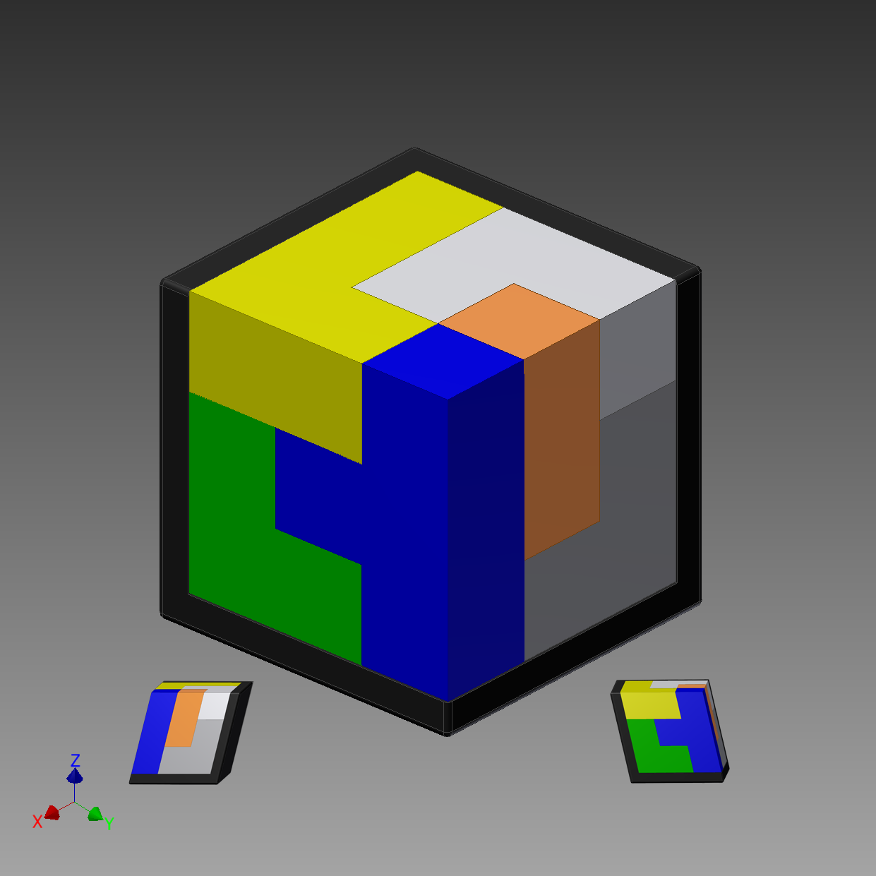 SLANTED CUBE PUZZLE by biketiger | Download free STL model | Printables.com