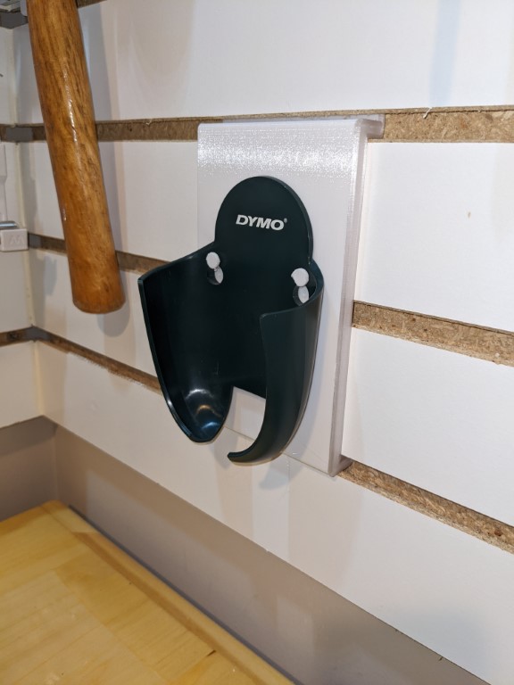 Slat Wall Plate for Dymo LetraTag Label Maker by chking | Download free ...