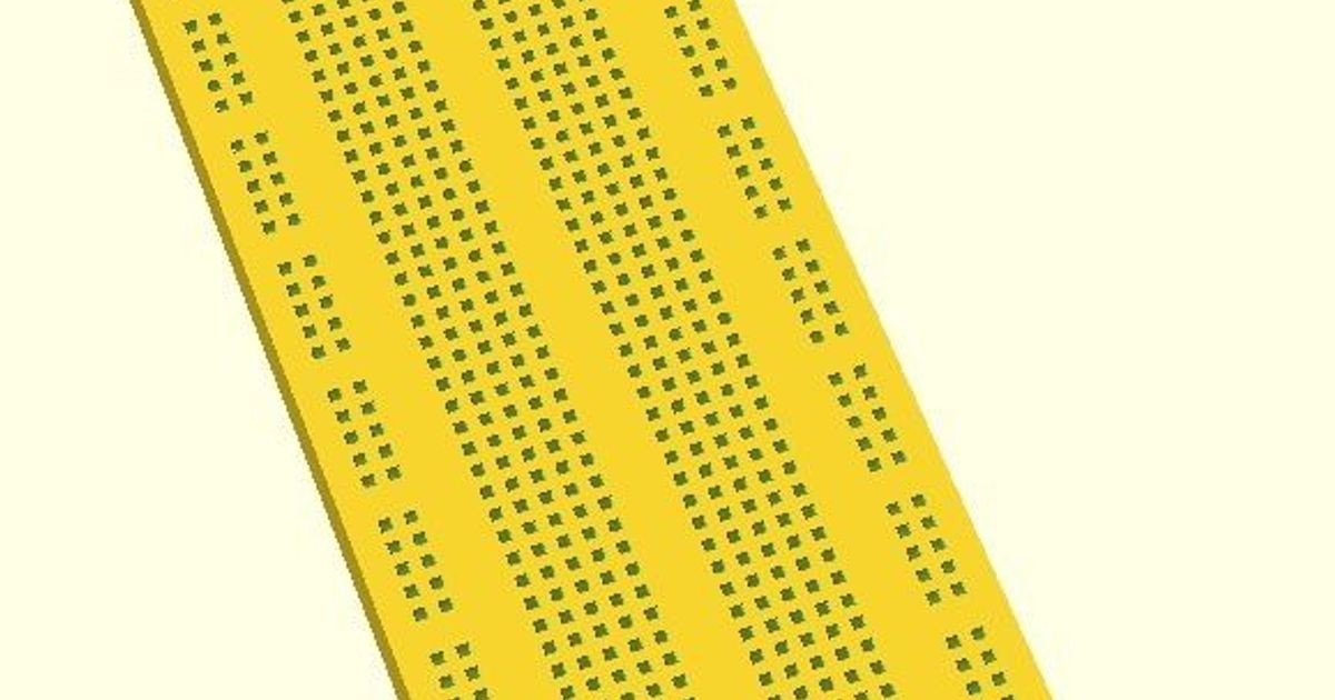 Customizable Parametric OpenSCAD Breadboard by TickyTacky | Download ...