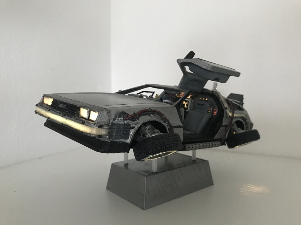 DIY DeLorean Time Machine with lights!! by LayerLux3D | Download free ...