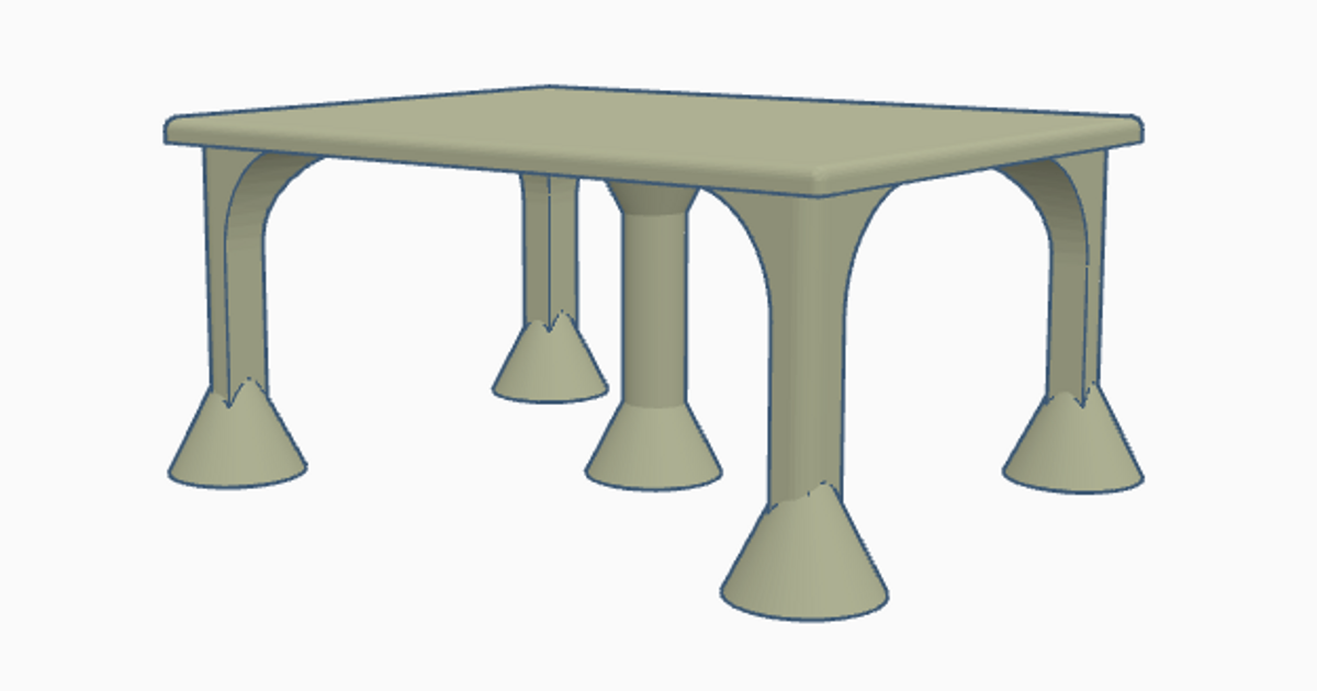 (5)Five Legged Table por s1ugh34d | Descargar modelo STL gratuito ...