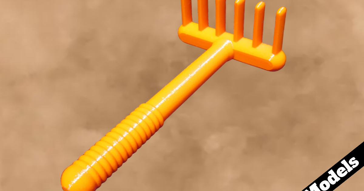 Garden hand rake by MrHanjak | Download free STL model | Printables.com