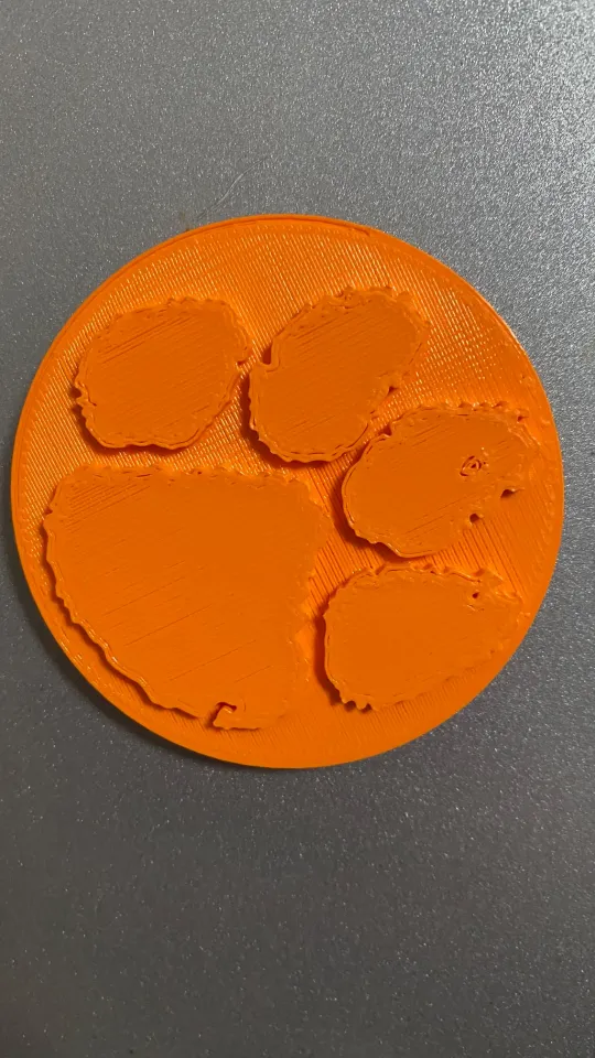 Clemson Logo Disc by 3D_Frank | Download free STL model | Printables.com