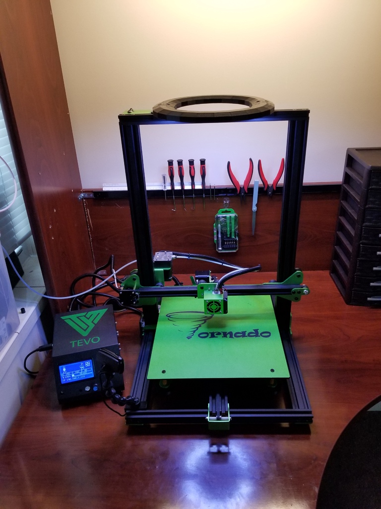 Tevo Tornado Octoprint Controlled LED Light Bar by JDM755 | Download ...