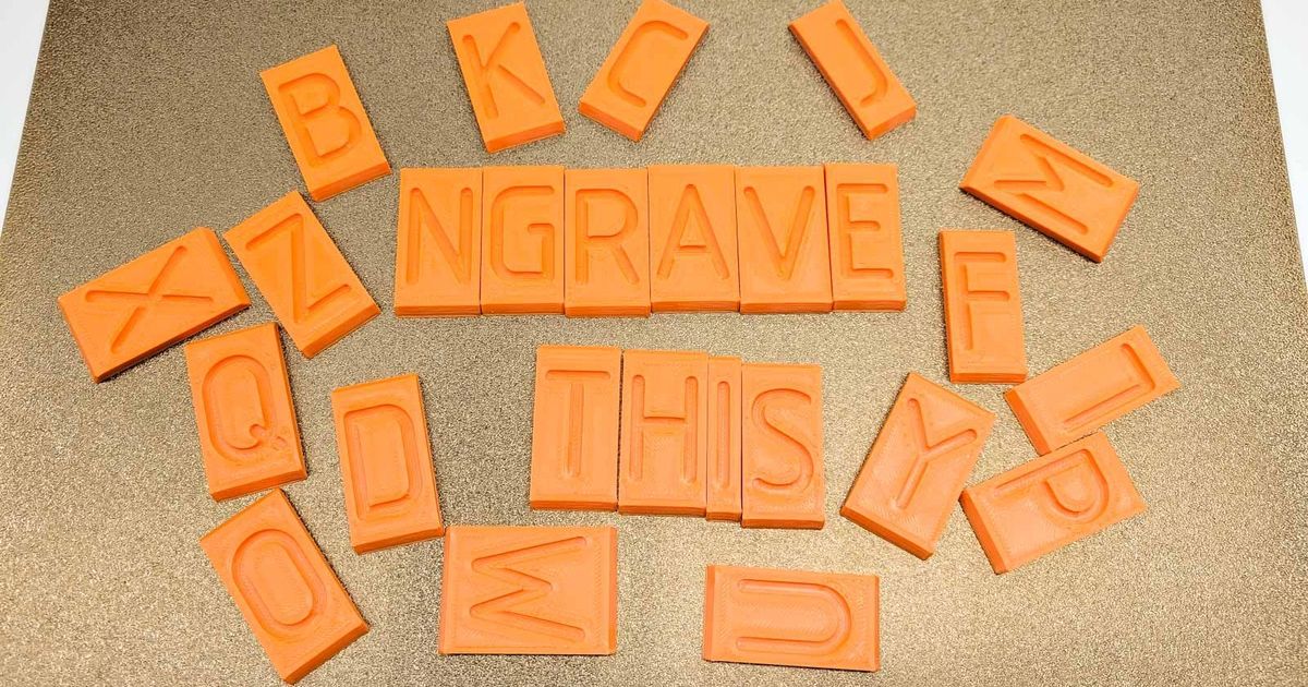 Pantograph Font - Type Template - Dovetail Version by Clough42 ...