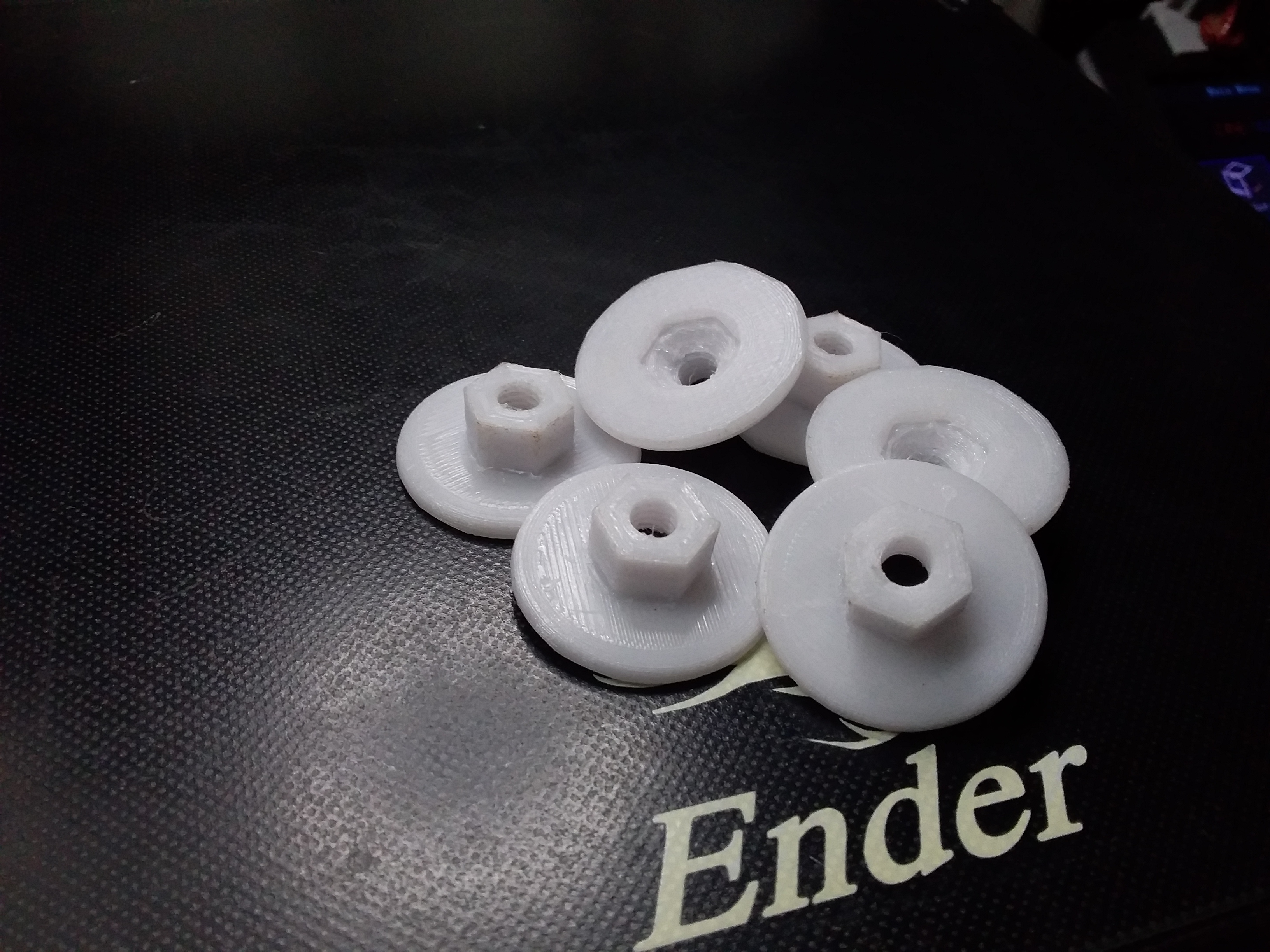 M6 Under body Panel Nut 12mm Hex 30mm dia by Mark | Download free STL ...