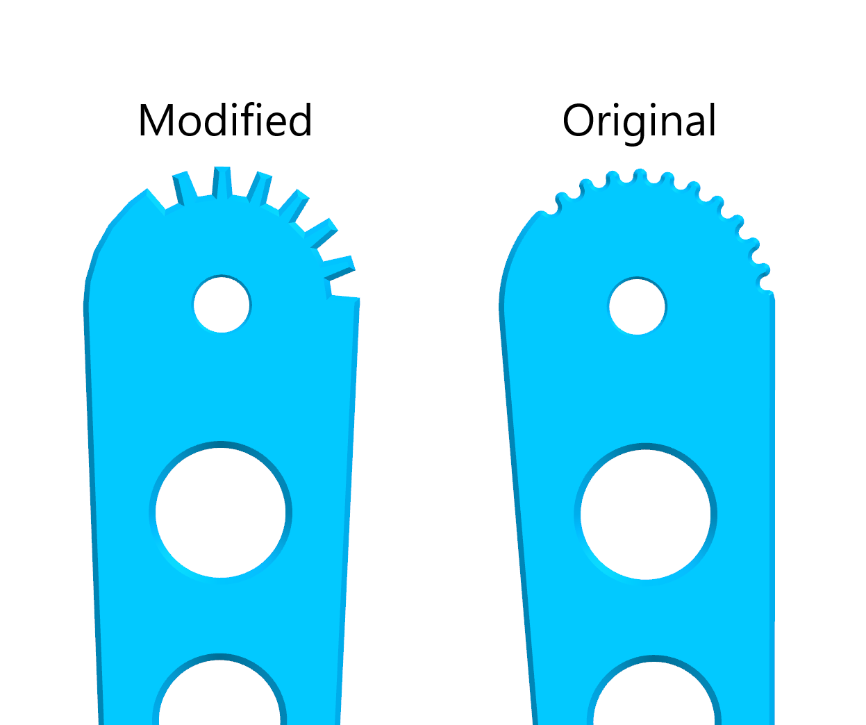 Modified Leg Tooth Profile for The Modular Mini Tripod by sukangorok ...