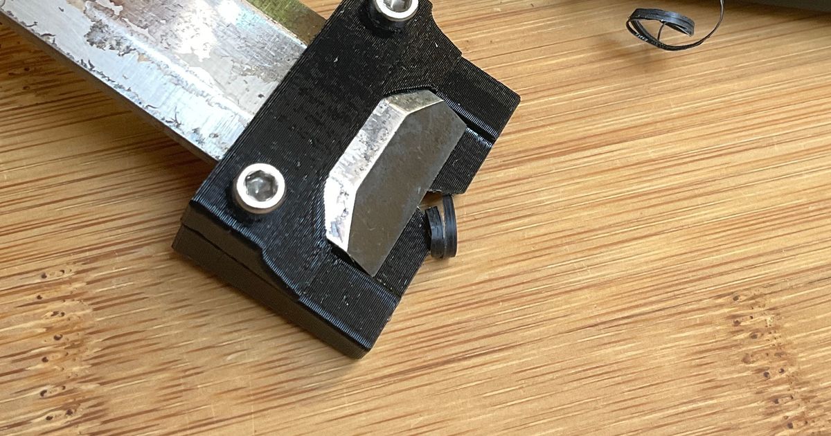 Adjustable chamfer tool for chisel by H3dSprint | Download free STL ...