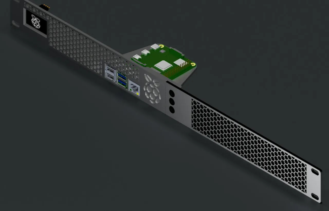 19" Raspberry Pi (3&4) Rackmount with 1.3" OLED Screen (Perfect for ...