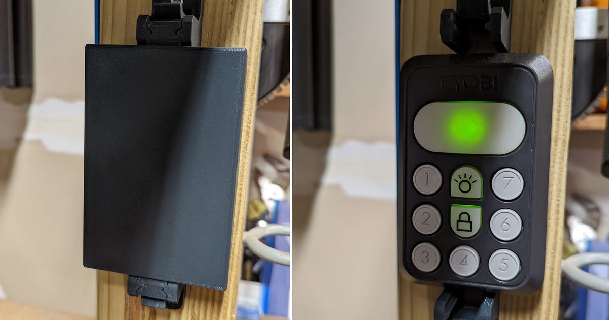 Ryobi GDO button cover by JPMakesStuff | Download free STL model ...