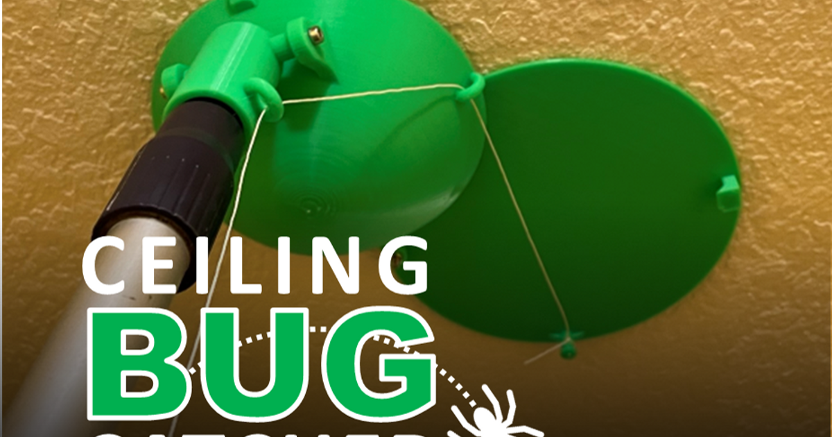 Ceiling Bug Catcher by mpmaker | Download free STL model | Printables.com