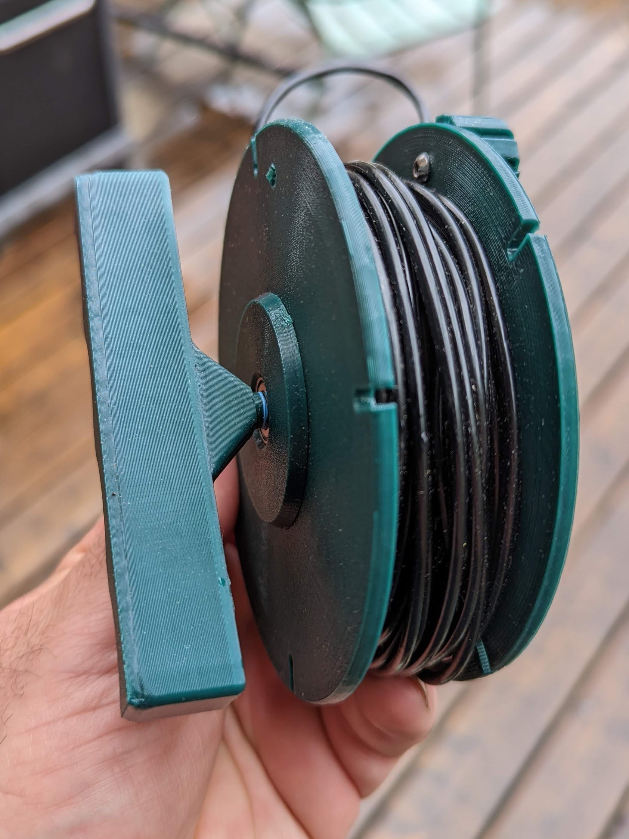 Hand-Held Clothesline Spool by Jamehz | Download free STL model ...