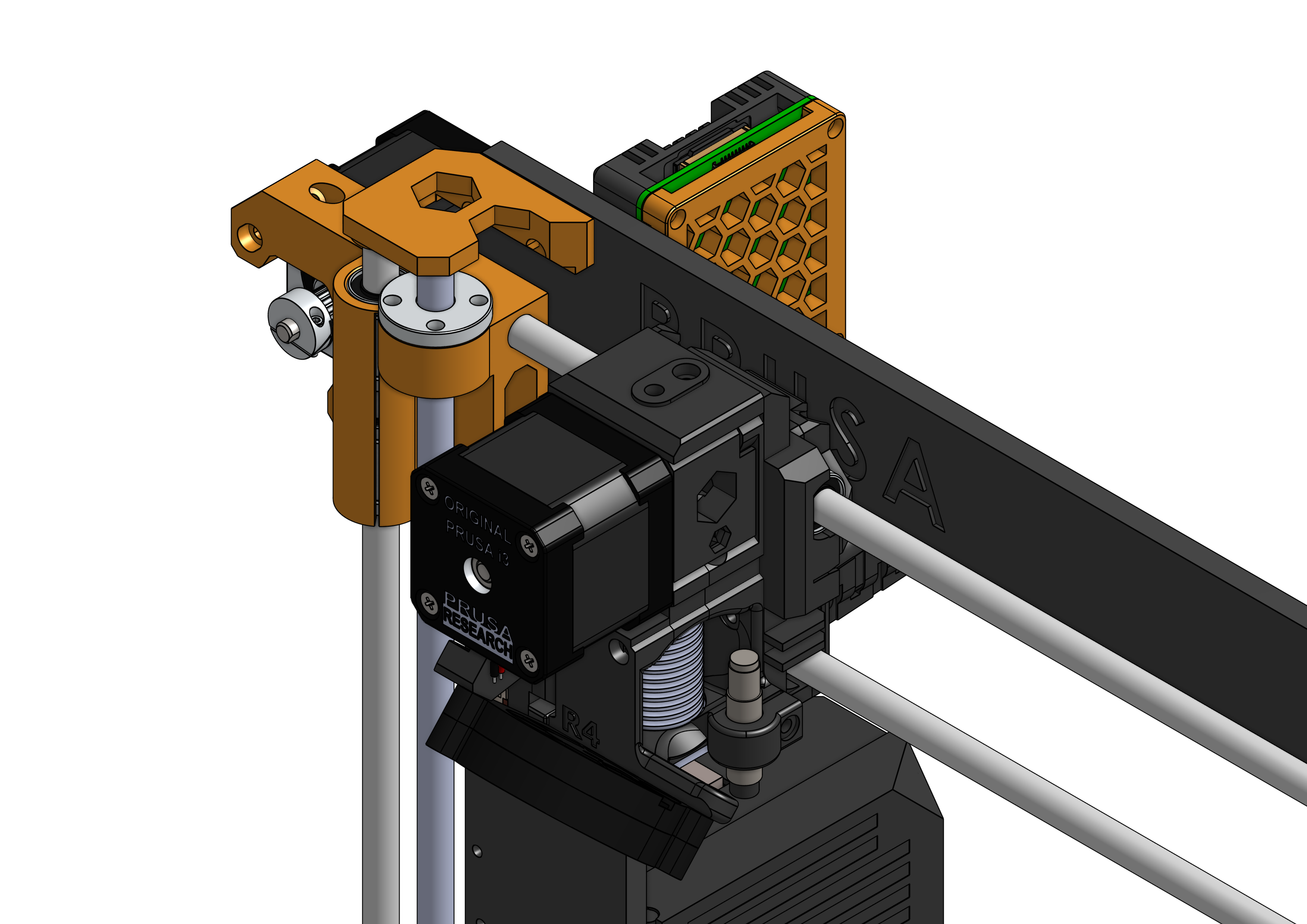 Armor Case Raspberry Pi Mount for Original Prusa MK3S+ Frame by 6d6178 ...