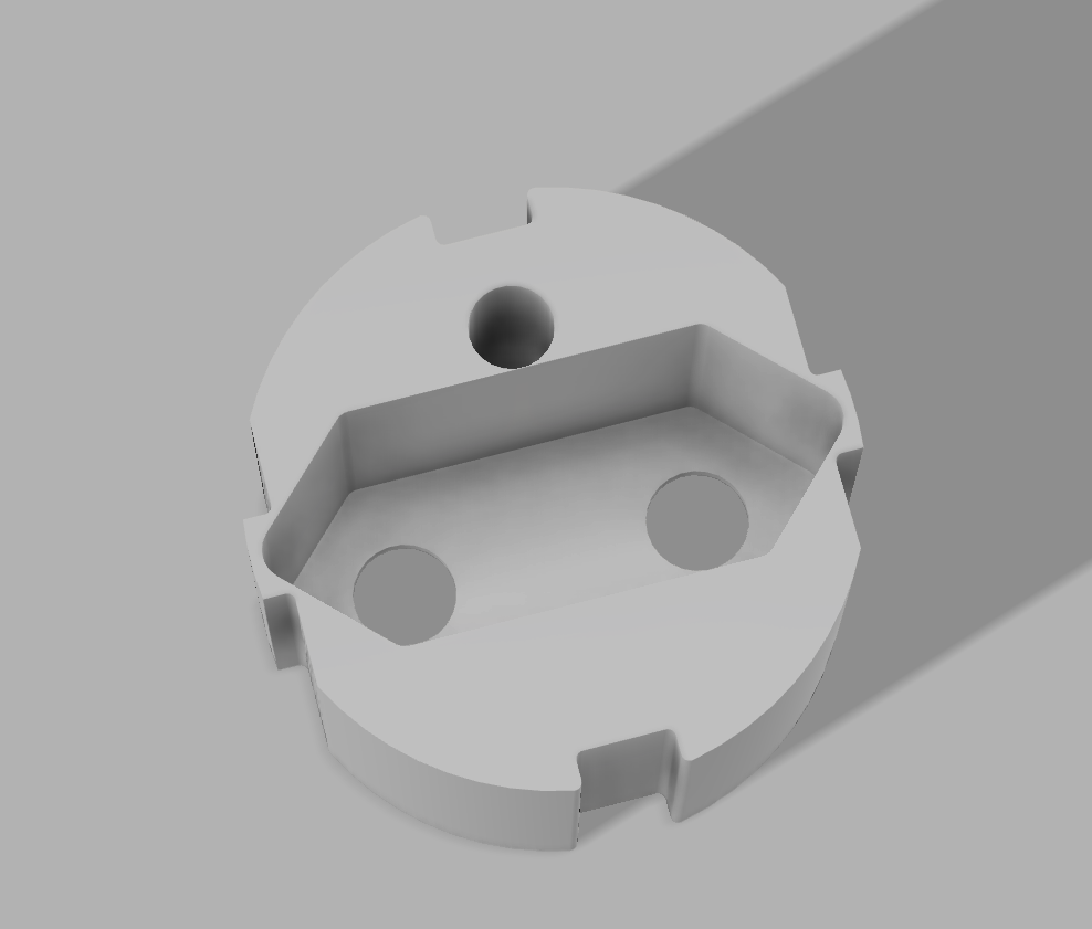EU plug support with ground hole by Ziemniaczenka | Download free STL ...