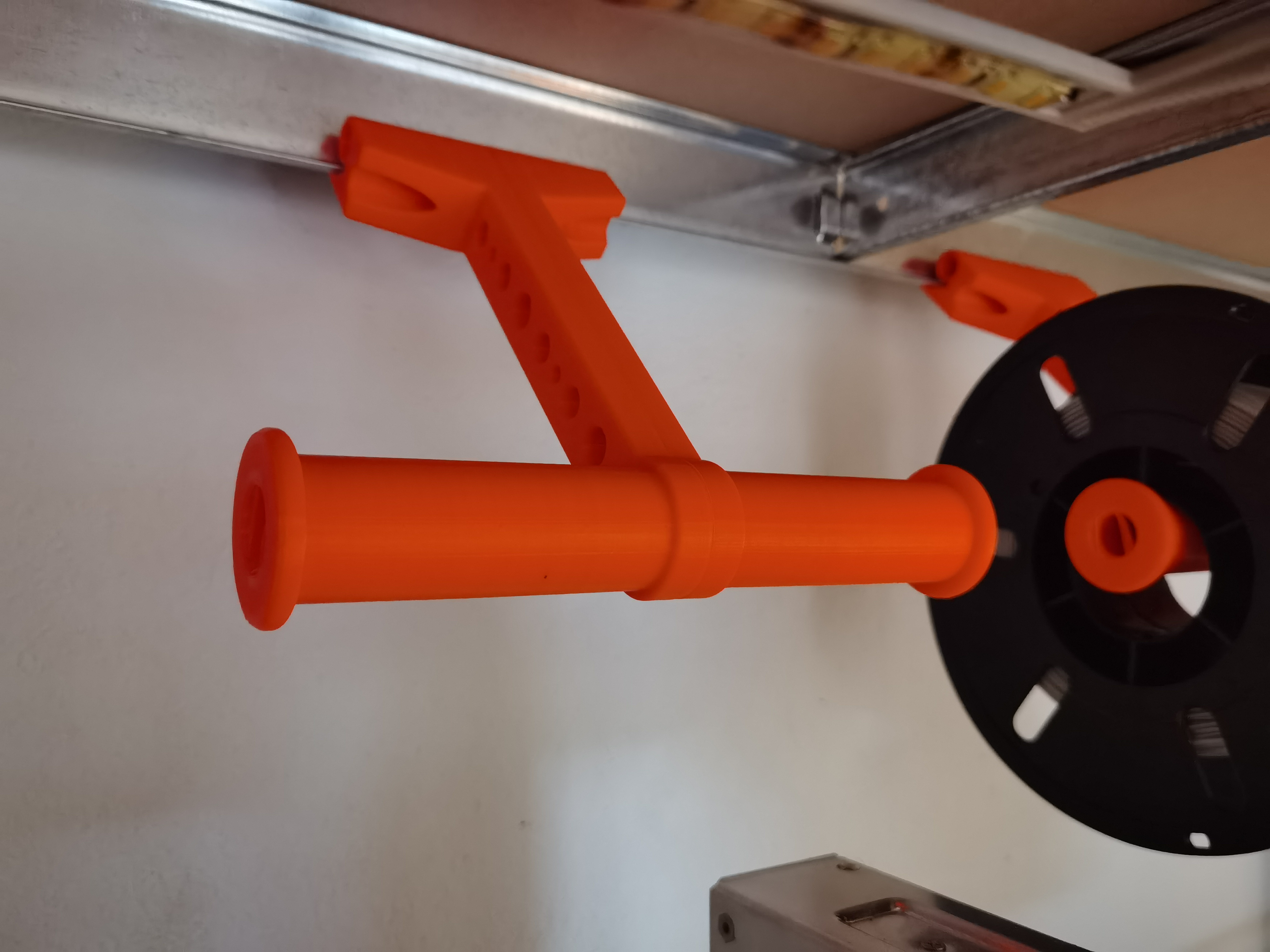 filament spool holder for heavy duty shelf by Weiiy | Download free STL ...