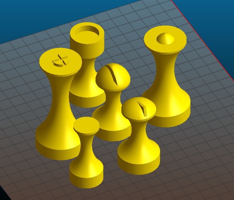 Modern, Simplistic Chess Set by TheCase | Download free STL model ...