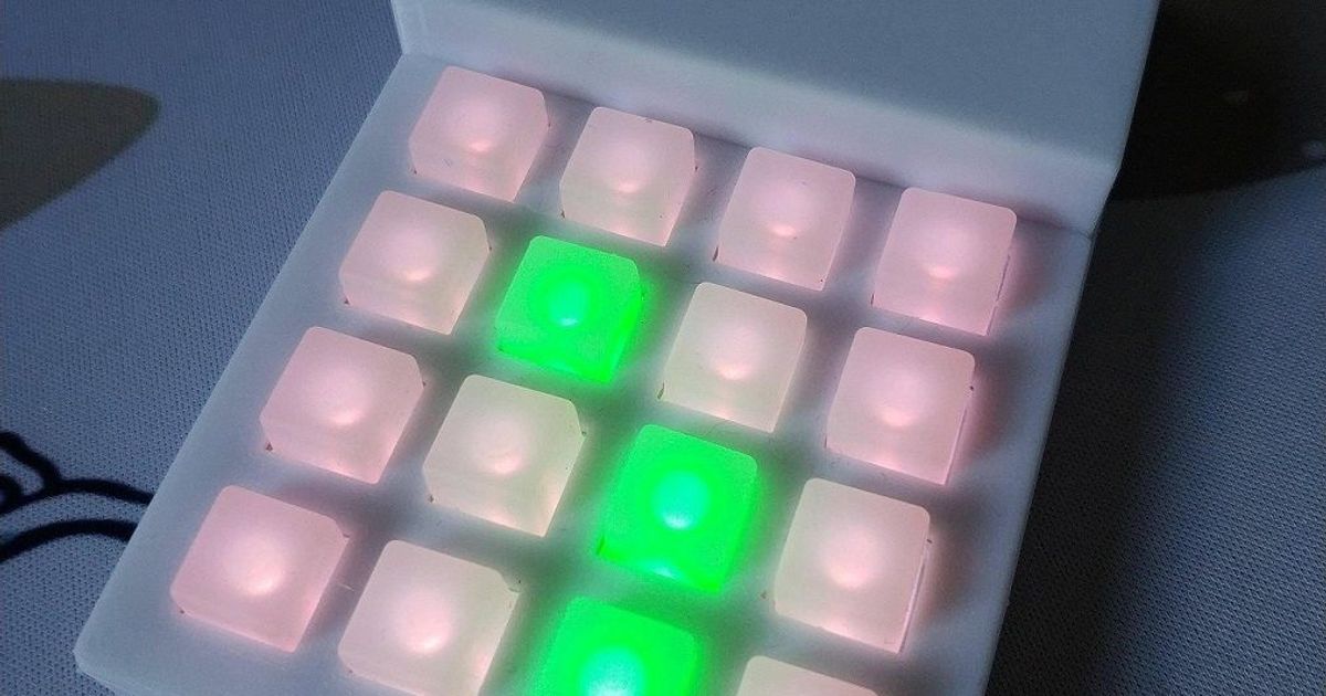 Pimoroni Pico RGB Keypad case by Vodzurk | Download free STL model ...