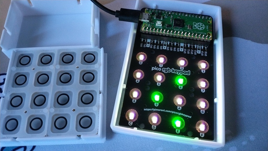 Pimoroni Pico RGB Keypad case by Vodzurk | Download free STL model ...