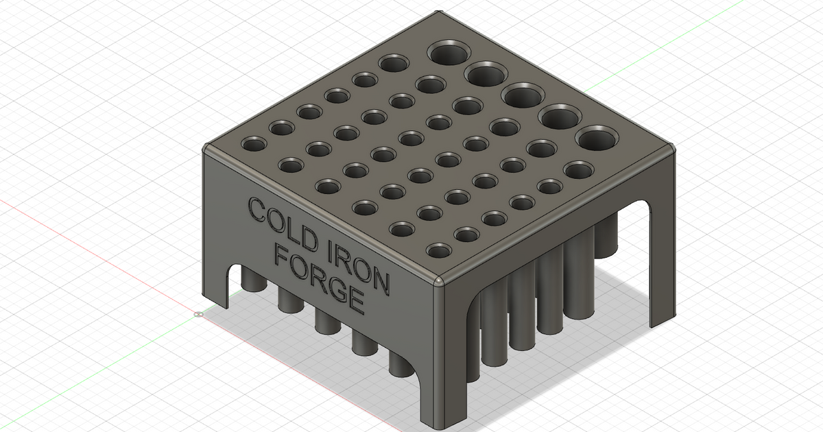 Leather tool and stamp holder by Cold Iron Forge | Download free STL ...