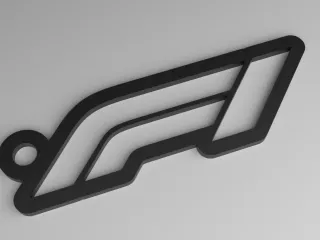 F1 Keyring - Formula 1 Logo Contoured (Punched) by Vector3dArt ...