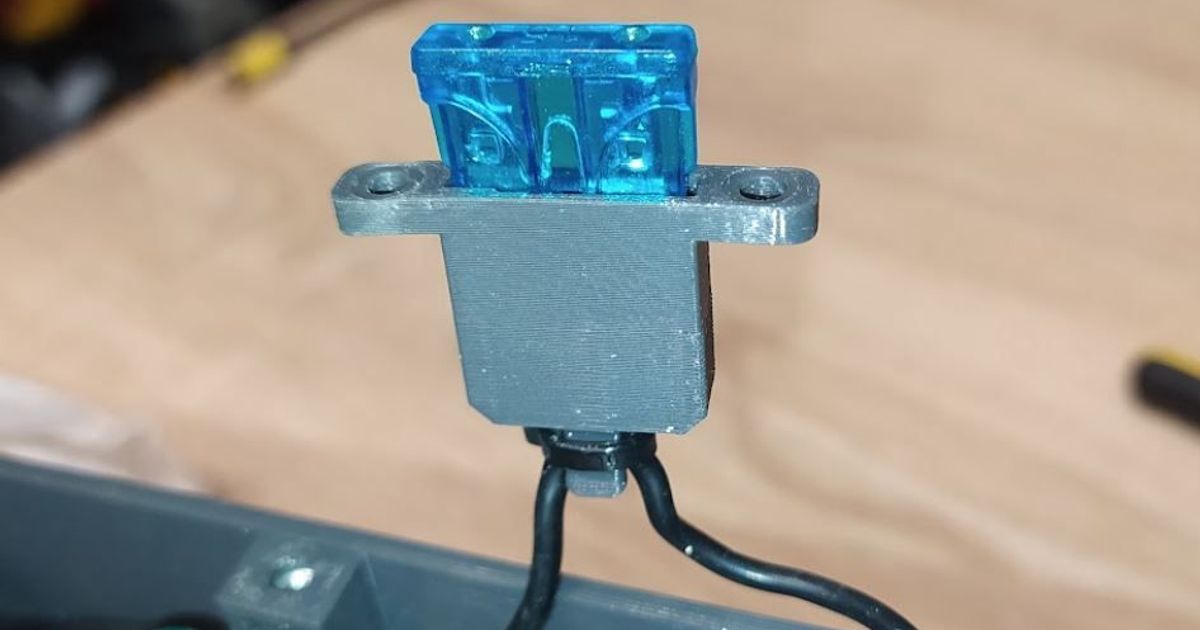 Fuse holder (19mm, Automotive) by Draizer | Download free STL model ...