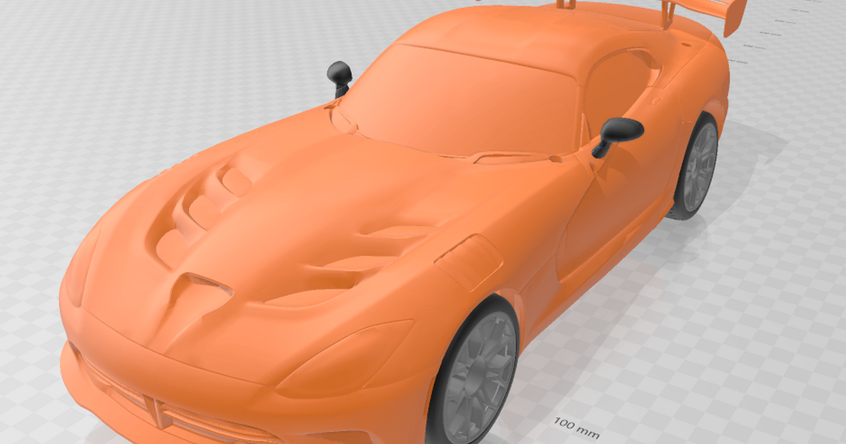 ACR Dodge Viper OpenRC 1:10 RC Car by ethereal_sky | Download free STL ...