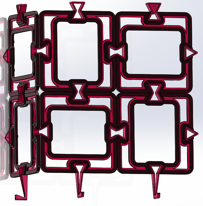 Interlocking Modular Picture Frame by MajerDave | Download free STL ...