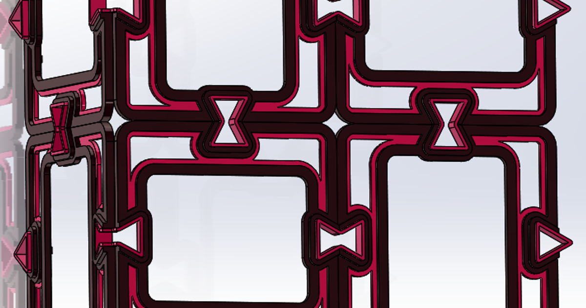 Interlocking Modular Picture Frame by MajerDave | Download free STL ...