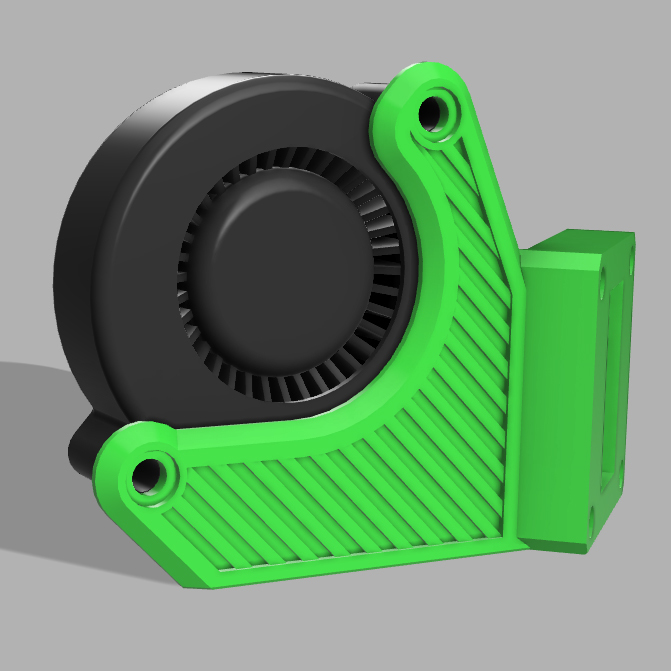 Radial Fan adaptor v2 by Stwebster | Download free STL model ...