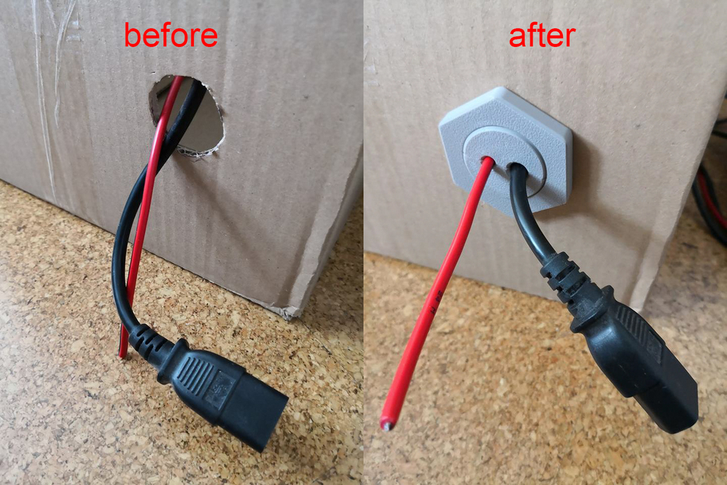 cables through the wall - thing (with step files) by Stwebster ...